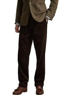 Ralph Lauren Relaxed Fit Corduroy Trousers - Dark Beech