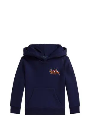 Ralph Lauren Triple-pony Fleece Hoodie - Newport Navy