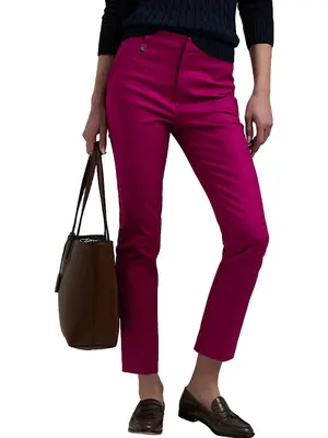 Ralph Lauren Ralph Lauren Stretch Cotton Pant Fuchsia Berry