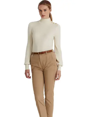 Ralph Lauren Ralph Lauren Stretch Cotton Pant Light Truffle