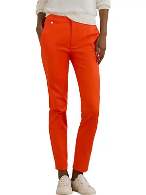 Ralph Lauren Ralph Lauren Stretch Cotton Pant Orange Lily