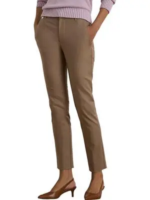Ralph Lauren Ralph Lauren Stretch Cotton Pant Taupe Brown