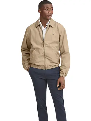 Ralph Lauren Bayport Poplin Jacket Luxury Tan