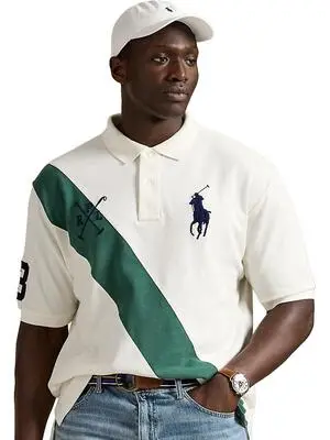 Ralph Lauren Big Pony Mesh Polo Shirt - Nevis/washed Forest