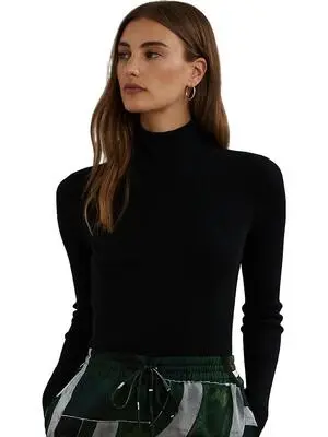 Ralph Lauren Ribbed Turtleneck Sweater - Polo Black