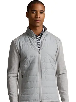 Ralph Lauren Hybrid Mockneck Jacket Andover Heather