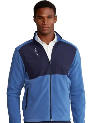 Ralph Lauren Hybrid Mockneck Jacket Bastille Blue