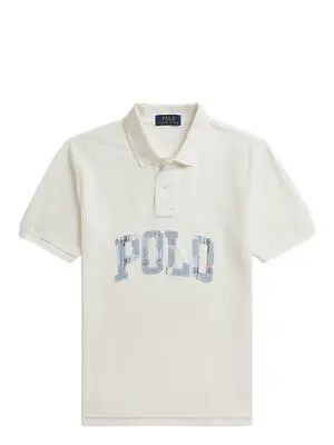 Ralph Lauren Logo Cotton Mesh Polo Shirt - Deckwash White