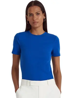Ralph Lauren Ralph Lauren Stretch Cotton Tee Blue Saturn