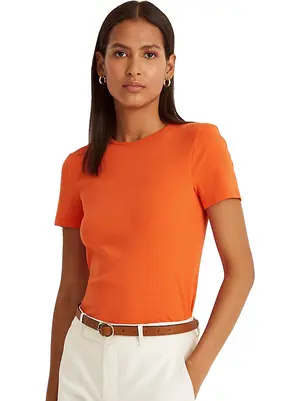 Ralph Lauren Ralph Lauren Stretch Cotton Tee Hyannis Port Orange
