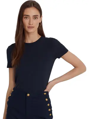 Ralph Lauren Ralph Lauren Stretch Cotton Tee Lauren Navy