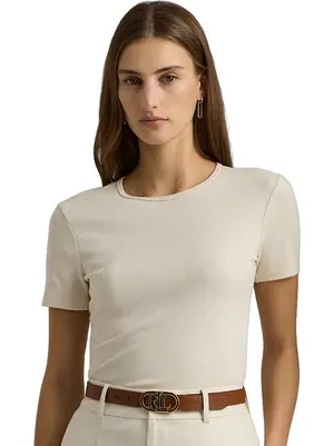 Ralph Lauren Ralph Lauren Stretch Cotton Tee Mascarpone Cream