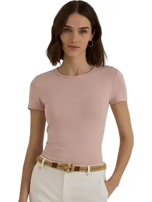 Ralph Lauren Ralph Lauren Stretch Cotton Tee Pale Rose
