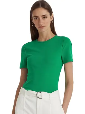 Ralph Lauren Ralph Lauren Stretch Cotton Tee Palm Leaf