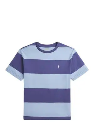 Ralph Lauren Striped Cotton Jersey Tee Blue Multi