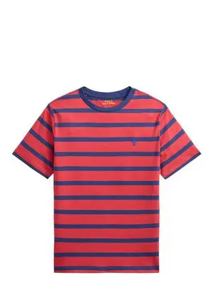 Ralph Lauren Striped Cotton Jersey Tee - Nantucket Red/light Navy