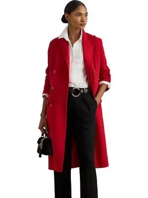 Ralph Lauren Double-breasted Wool-blend Overcoat - Ralph Red
