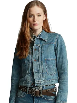 Ralph Lauren Ralph Lauren Cropped Denim Jacket Kelli Wash
