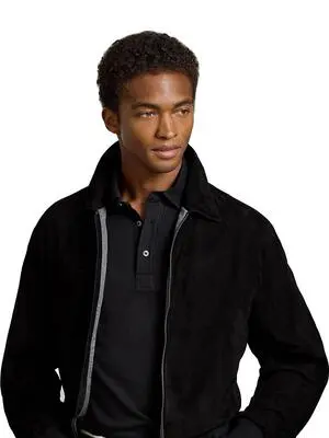 Ralph Lauren Suede Jacket - Polo Black