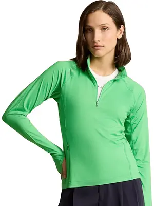 Ralph Lauren Ralph Lauren Performance Quarter-Zip Pullover Course Green