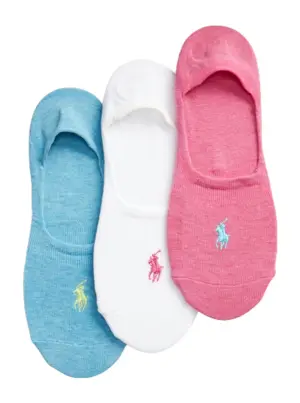 Ralph Lauren Ultralow Sock 3-Pack Pink