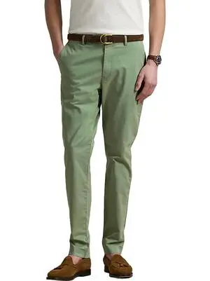 Ralph Lauren Stretch Slim Fit Sateen Pant - Fatigue