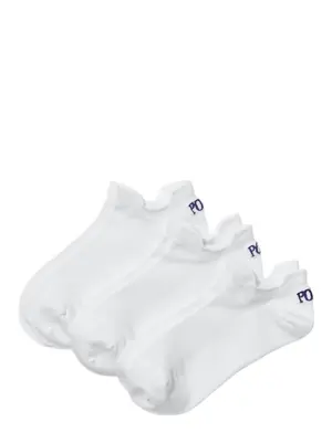 Ralph Lauren Microfiber Sport Sock 3-pack - White