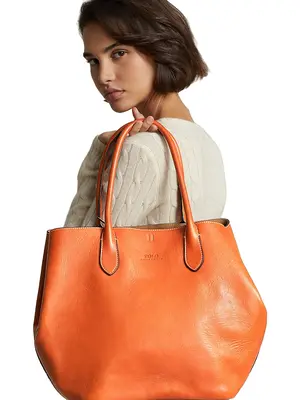 Ralph Lauren Bellport Large Tote Persimmon