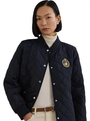 Ralph Lauren Crest-patch Quilted Jacket - Navy