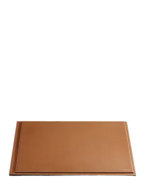 Ralph Lauren Brennan Leather Desk Blotter - Saddle