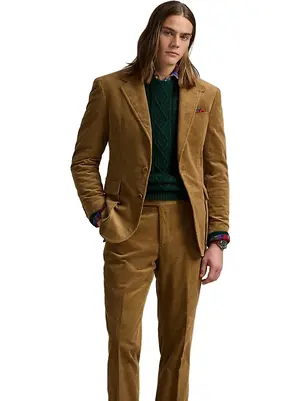 Ralph Lauren Corduroy Suit Trousers Dispatch Tan