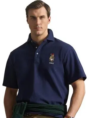 Ralph Lauren Polo Bear Mesh Polo Shirt - Newport Navy Society Bear