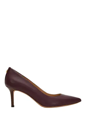 Ralph Lauren Ralph Lauren Lanette Nappa Leather Pump Pinot Noir