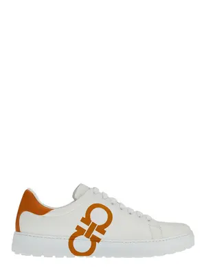 FERRAGAMO Ferragamo Gancini Sneaker Orange