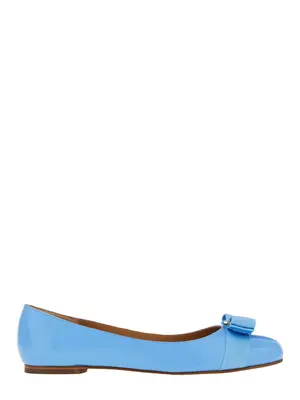 FERRAGAMO Varina Ballerina Flat Blue
