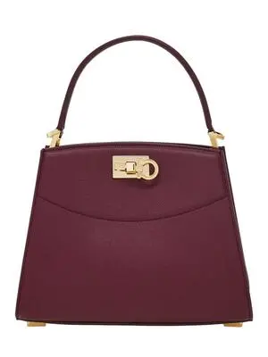 FERRAGAMO Ferragamo Studio Box Bag With Gancio Clasp Violet