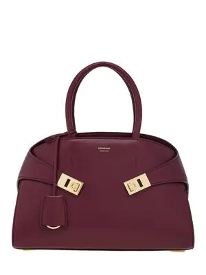 FERRAGAMO Hug Top Handle Bag - Violet