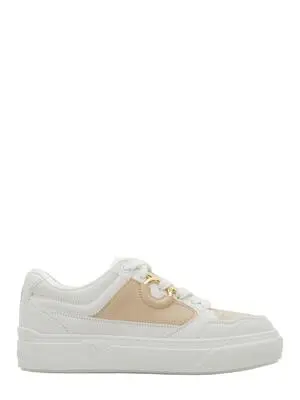 FERRAGAMO Gancini High Top Sneakers - White