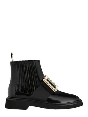 ROGER VIVIER Viv' Rangers Chelsea Booties - Black