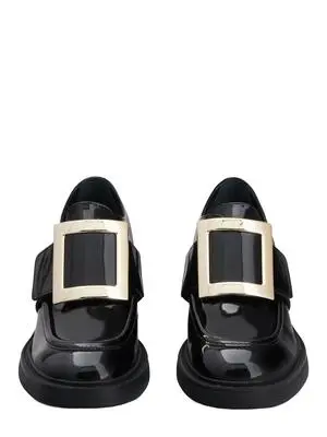 ROGER VIVIER Viv' Rangers Loafers In Patent Leather - Black