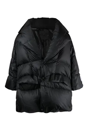 FUMITO GANRYU Oversized Quilted Jacket - Black