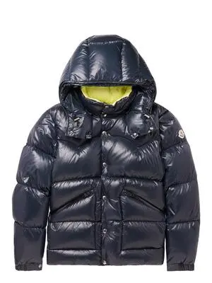 MONCLER Moncler Coutard Quilted Glossed-Shell Hooded Down Jacket