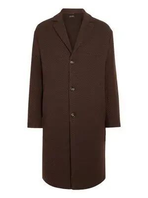 Loro Piana Navette Textured-cashmere Coat - Brown