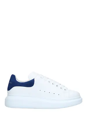 Alexander McQueen Leather Platform Trainers - Blue Other