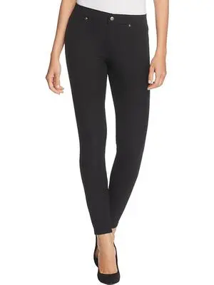 Hue Fleece-lined Denim Leggings - Black
