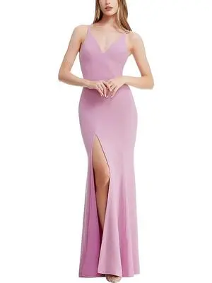 Dress The Population Iris Sleeveless Gown Lavender