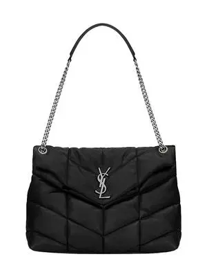 Saint Laurent Puffer Medium Shoulder Bag Black
