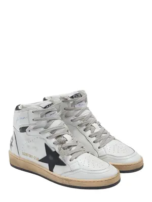 GOLDEN GOOSE Sky-Star High-Top Sneaker White/black