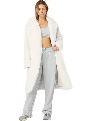 Alo Yoga Oversized Sherpa Trench Jacket Ivory