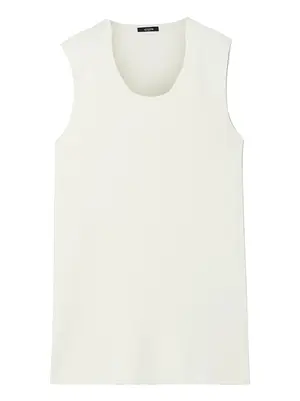 JOSEPH Joseph Silk-Blend Tank Ivory